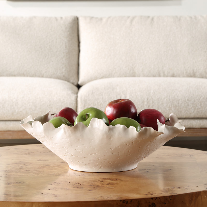 Latitude Run® Dorisca Short Off-White Bowl | Wayfair